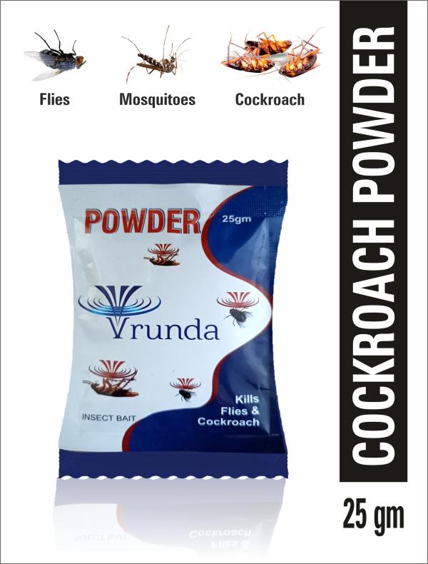 Vrunda Cockroach Powder / 25gm / Cockroach / Flies / Mosquito / Ant ...