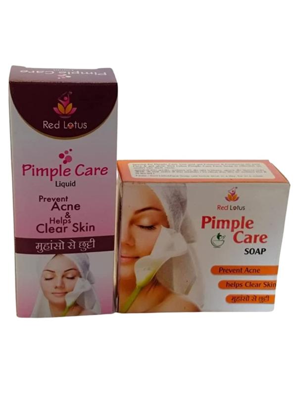 Red lotus Combo of Pimple care Soap & Liquid Oil Free Skin Maintain ...