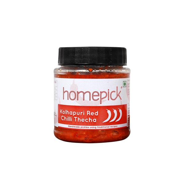 Homepick Kolhapuri Red Chilli Thecha Homepick Pickles 250g - JioMart