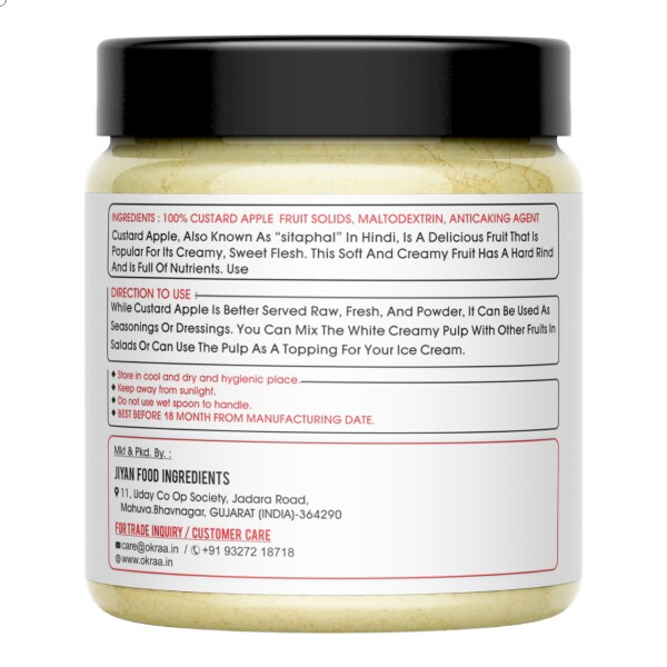 OKRAA Custard Apple Powder - 100gm / Custard Apple for Spray Dried( Dry ...