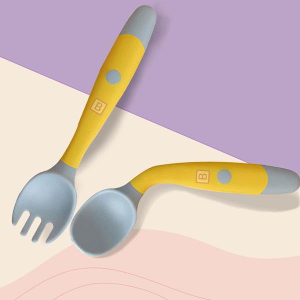 Bembika Yellow Silicone Baby Training Spoon Twist Spoon For Kids - JioMart