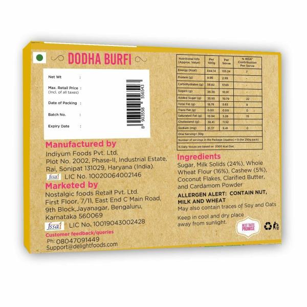 Delight Foods Dodha Barfi (Dhoda Burfi) 250g | Diwali Greeting Card ...