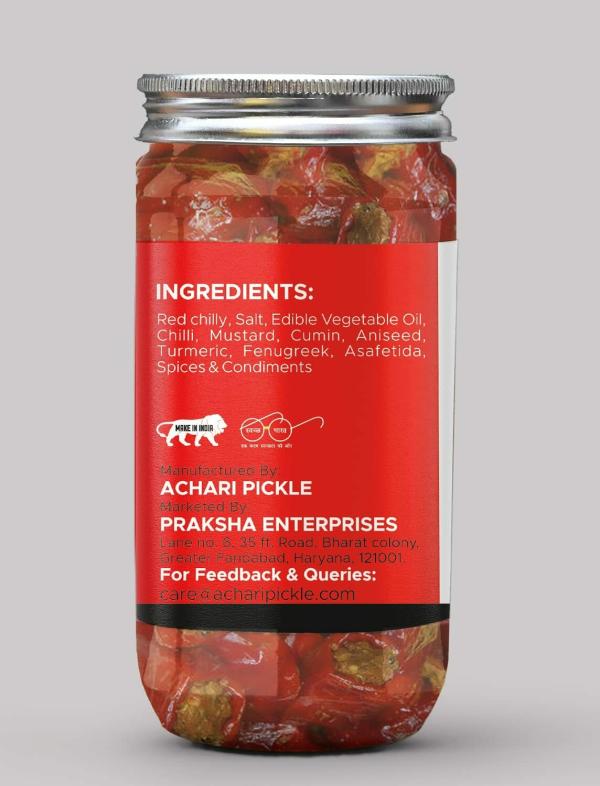 Achari Pickles Punjabi Red Chilli Pickle Homemade Fresh Red Chilli or ...