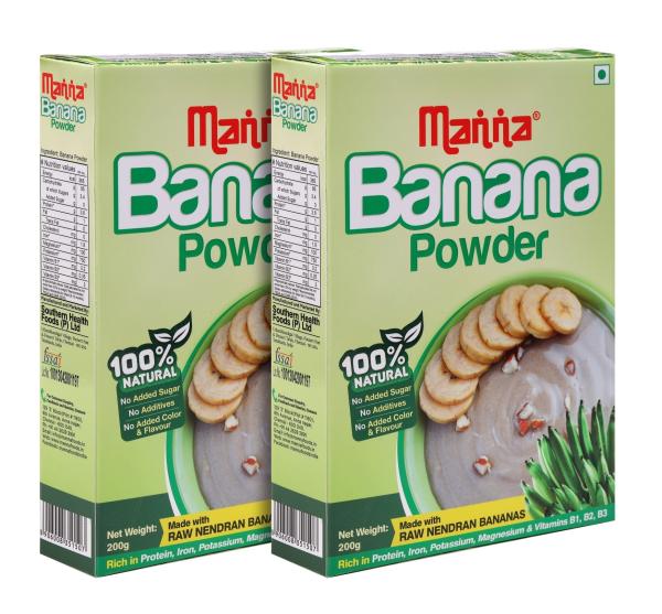 Manna Banana Powder 400g (200g x 2 Packs) | Baby Food | Kannankaya ...