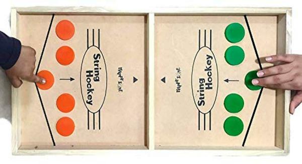 DOMENICO Wooden Portable and Strong Tabletop Slingshot Games - JioMart