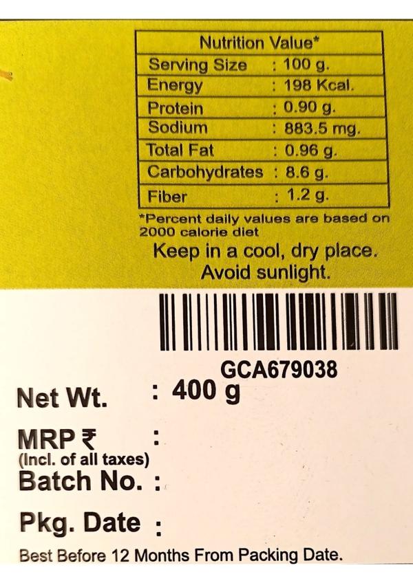 Jain Agro Food Traditional Hot And Spicy Green Chilli Achar (Pack of 1 ...