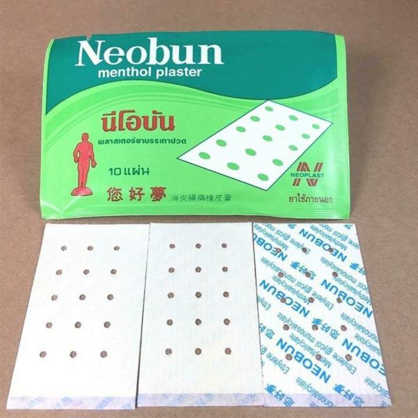 MOVITRONIX Neobun Menthol Plaster 10 patches - Pack of 4 - 40 Patches ...
