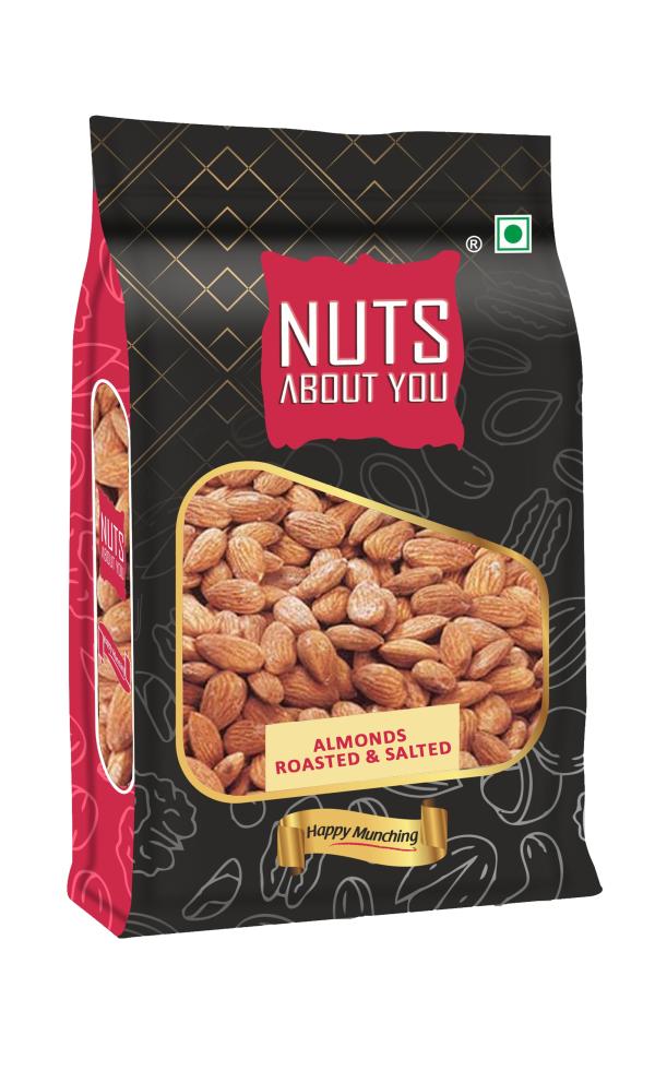 NUTS ABOUT YOU ALMONDS Roasted & Salted 250 g - JioMart