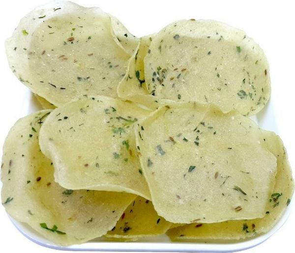 Yuvraj Food Product Jeera Rice Papad, Palak Rajasthani Khichiya (250 g ...