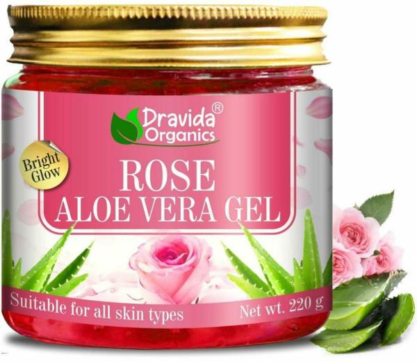 Dravida Organics Pure Natural Aloe Vera Gel All Skin Types Softening ...
