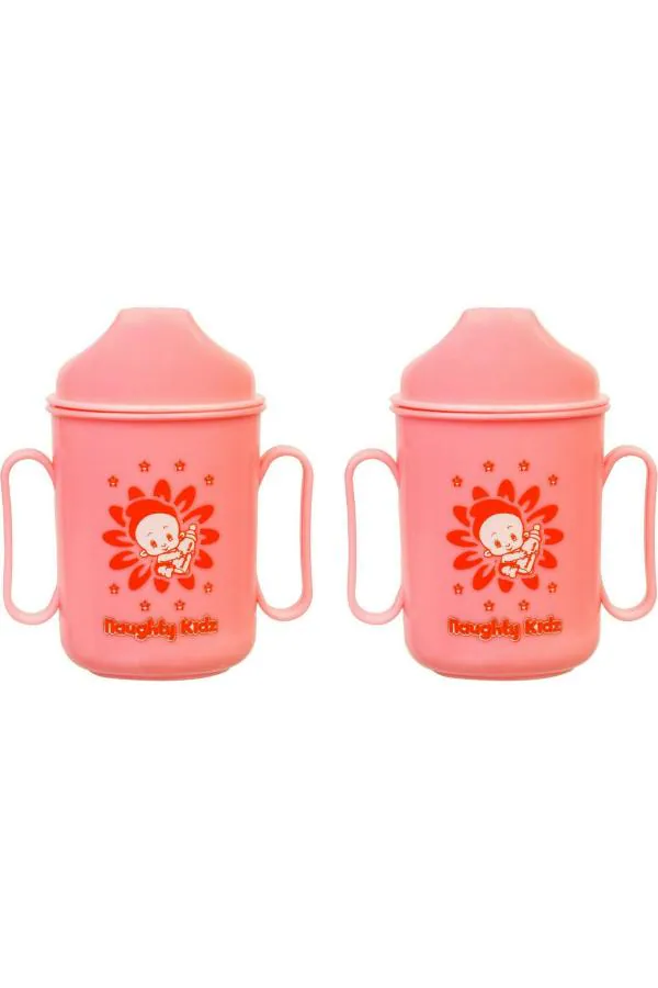 Naughty Kidz Pink and Pink Polypropylene Handy Sipper - JioMart