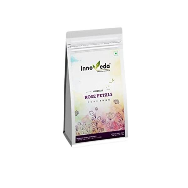 INNOVEDA Rose Petals Herbal Tea Body Coolant Soothes Skin Anti Aging 50 ...