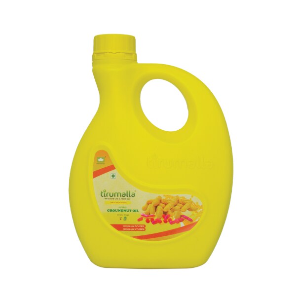 Tirumalla Filtered Groundnut Oil 2 Liter Jar - JioMart