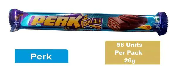 Cadbury Perk Double Chocolate Bars (60 x 26 g) - JioMart