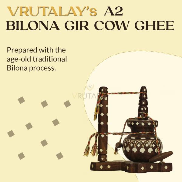 Vrutalay A2 Gir cow ghee 1 Liter | Lab Tested | Perfect Aroma & Danedar ...