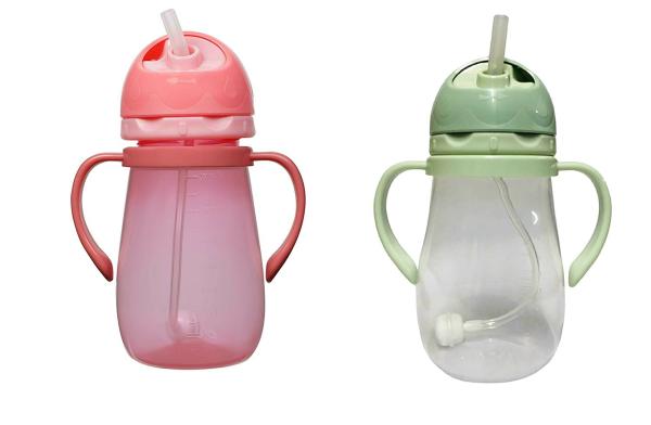 Nabhya Pink Plastic Flask Bottle 350 Milliliters (Pack of 2) - JioMart