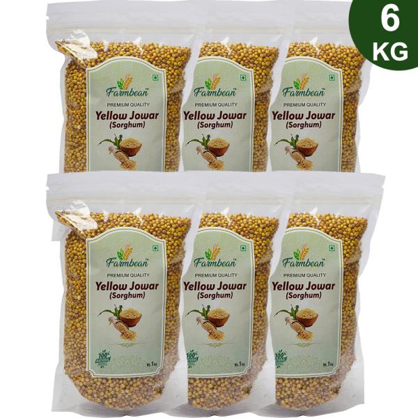 Farmbean Whole Yellow Jowar Grains 6 KG / Sorghum / Jonna For Weight ...