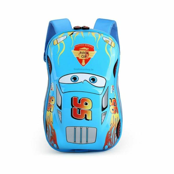 Geekmonkey Car Shaped Backpack Blue- 3D Graphics BackPack - JioMart