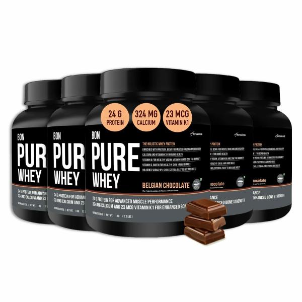 BON PURE WHEY Holistic Whey Protein Concentrate with Vitamins and ...