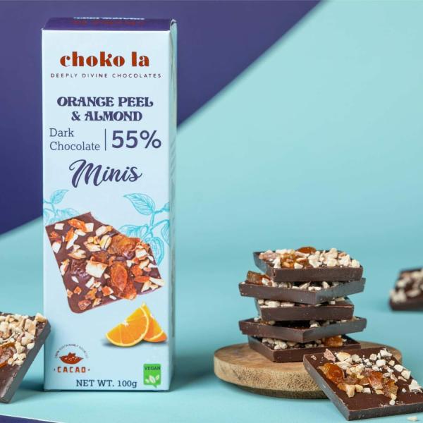 Chokola Chocolate Minis (Orange Peel & Almond) - JioMart
