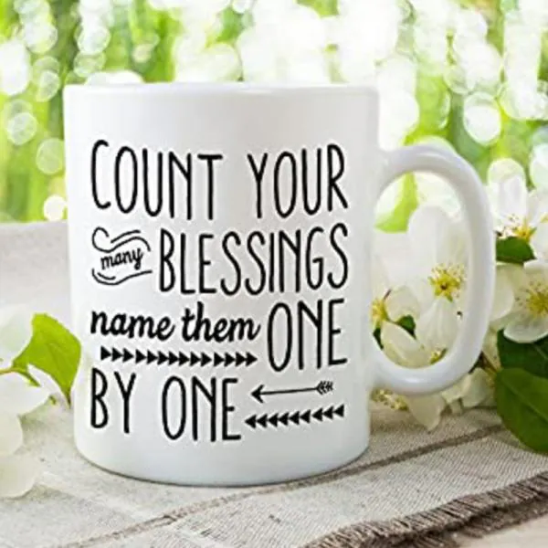 Mug Morning Blessing Mug Count Your Blessings Mug Blessings Coffee ...