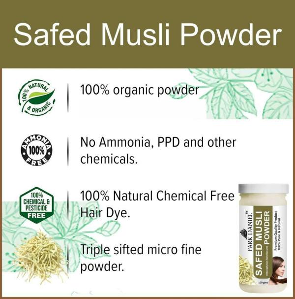 Park Daniel Pure And Natural Safed Musli Powder And Kasturi Haldi ...
