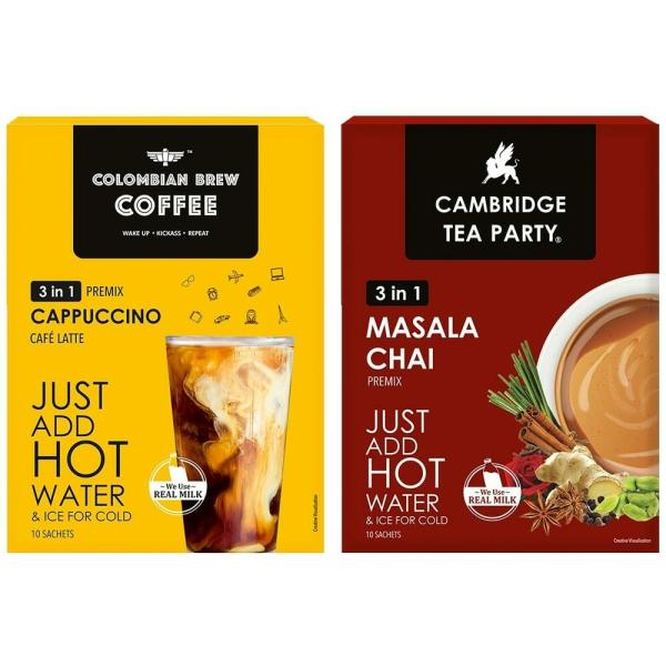 Colombian Brew 3 in 1 Cappuccino Café Latte, Instant Coffee Premix ...