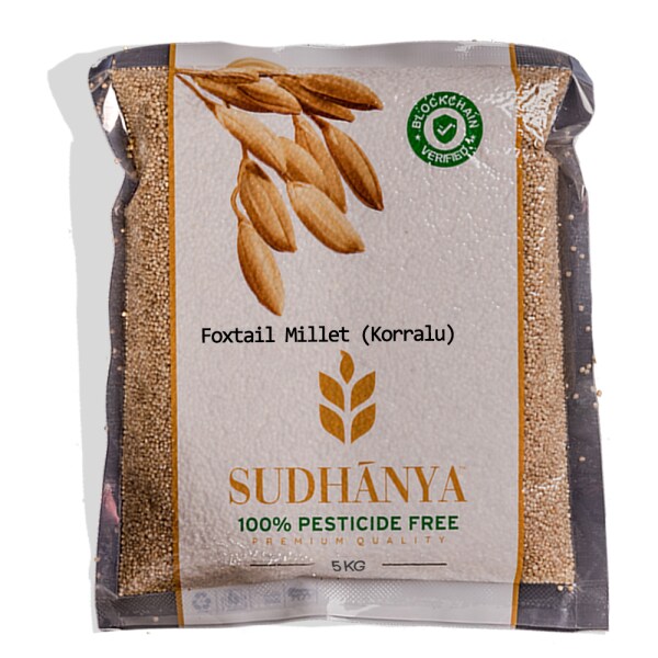 Sudhanya Organic Foxtail Millet (Korralu)- 5Kg - JioMart