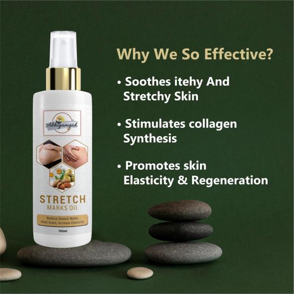 Abhigamyah Natural Stretch Marks oil for removing Stretches & scars ...