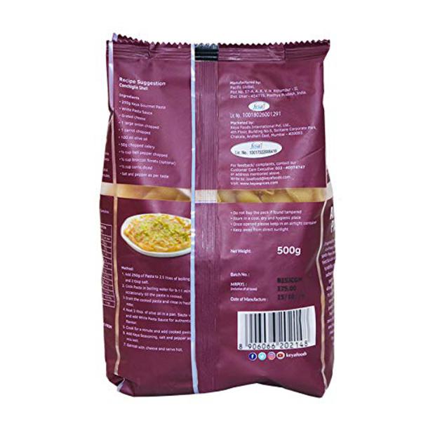 Keya Durum Wheat Pasta Combo | Penne Rigate Pasta x 1, Conchiglie Shell ...