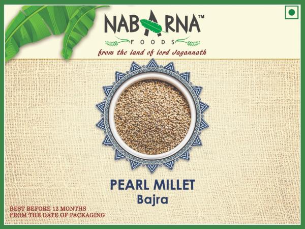 NABARNA Whole Pearl Millet / Desi Bajra/ Sabut Bajri Grain With Omega-3 ...