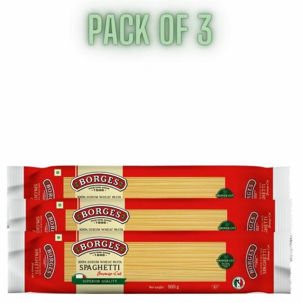 Borges Spaghetti Pasta 500g (Pack of 3) - JioMart