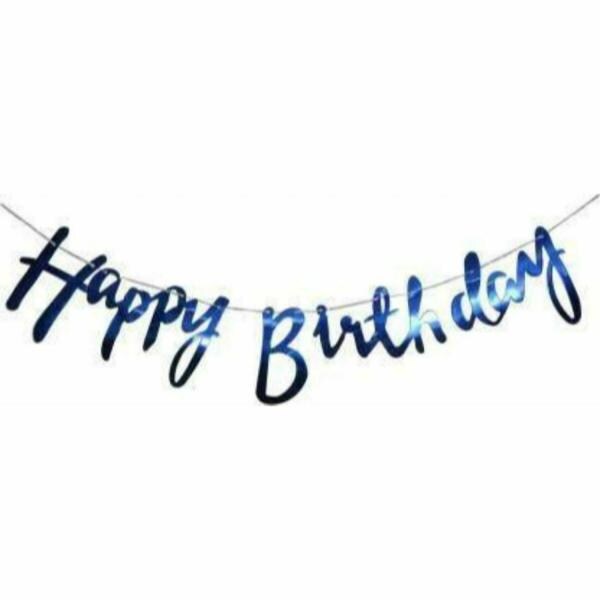 ACOME Blue Happy Birthday Banner - JioMart