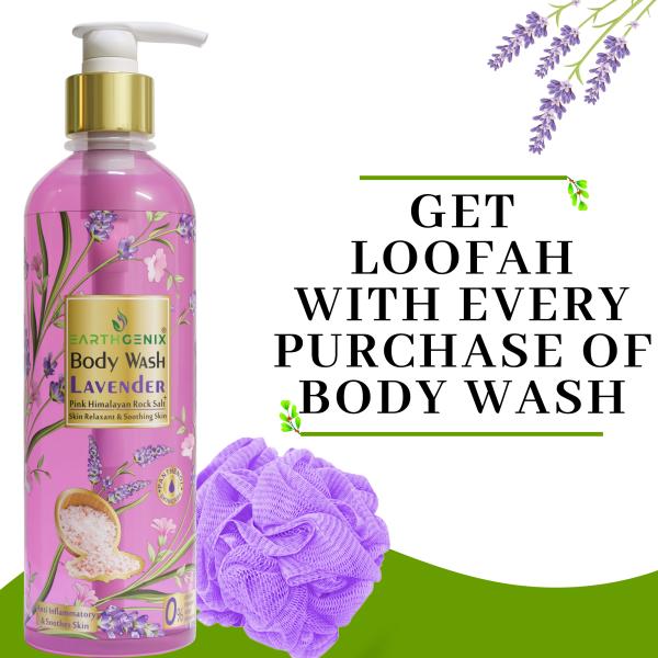 Earthgenix Body Wash Lavender + Pink Himalayan Rock Salt (300ml ...