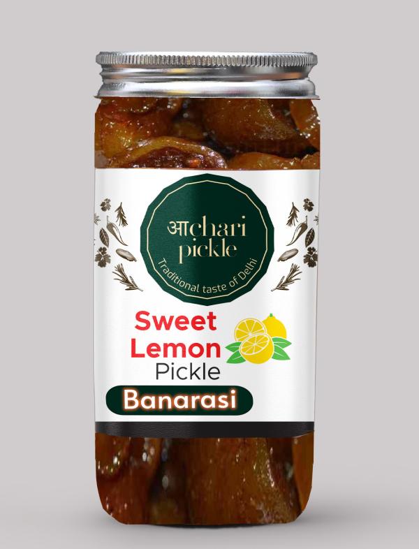 AACHARI PICKEL Banarasi Sweet Lemon Pickle Khatta Meetha Nimbu Sweet ...