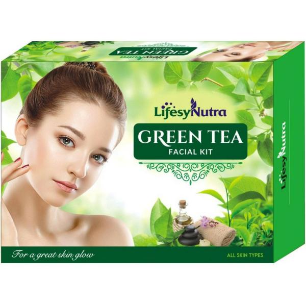 Lifesy Nutra Green Tea Facial Kit 250g, Roller Facial Face Therapy ...