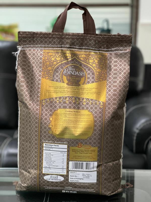 BINDAAS Mercury Steam Basmati Rice (10kg Super Mongra) - JioMart