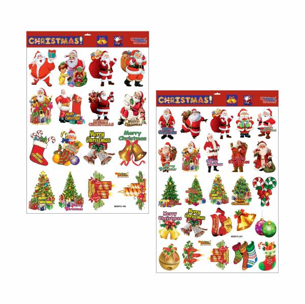 Sticker Bazaar 7.8" by 10.2" Pack of 2 Christmas A4 Foam Stickers Combo ...