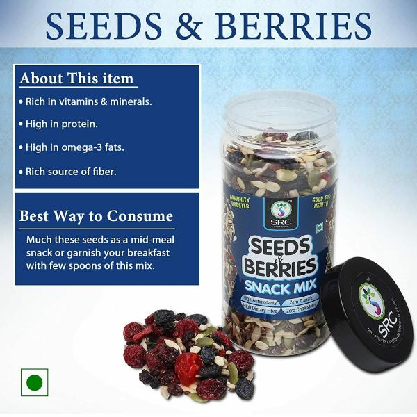 SRC CREATIONS Seeds & Berries 250 g | Ready to Serve | Super Food | Breakfast Food - JioMart