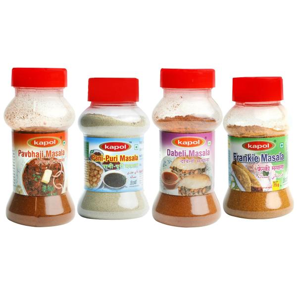 Kapol Pav Bhaji Masala With Pani Puri Masala , Dabeli Masala And ...