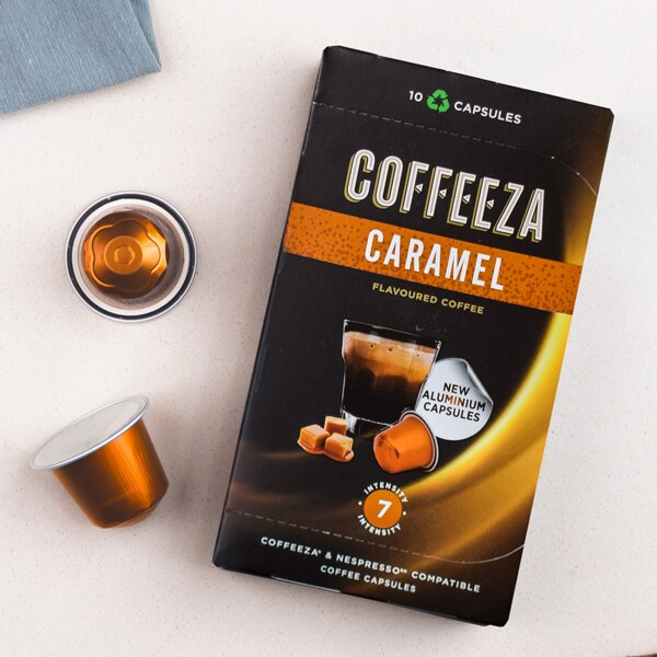 Coffeeza Caramel Coffee Capsules - Pack of 10 Capsule - JioMart