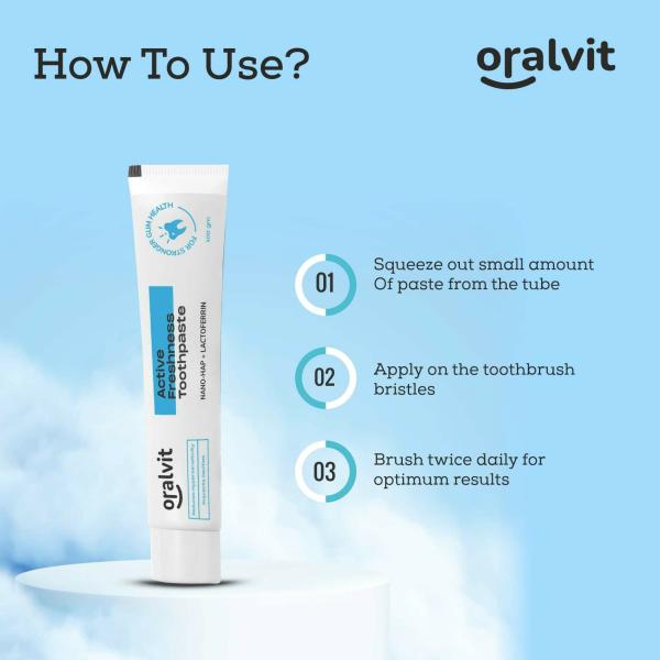 Oralvit Active Freshness Toothpaste With Nanohap And Lactoferrin - JioMart