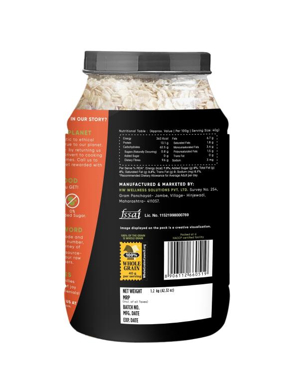 True Elements Rolled Oats 1.2kg - JioMart