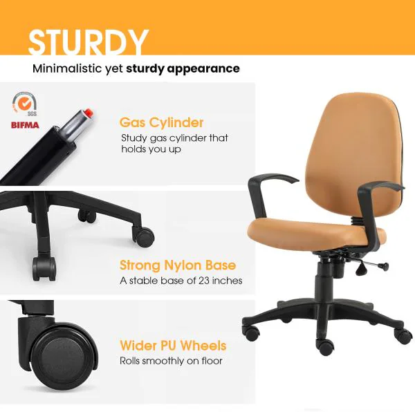 HOF F502 Office Computer Desk Chair Comfort Leatherrete Ergonomic ...