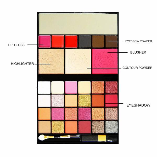 HUDA GIRL BEAUTY All in One Makeup Kit - Eyeshadow with Brush, Contour ...