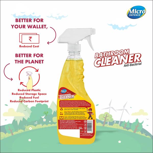 MicroDefence Bathroom Cleaner Disinfectant , Lemon fragrance, 1 Forever ...