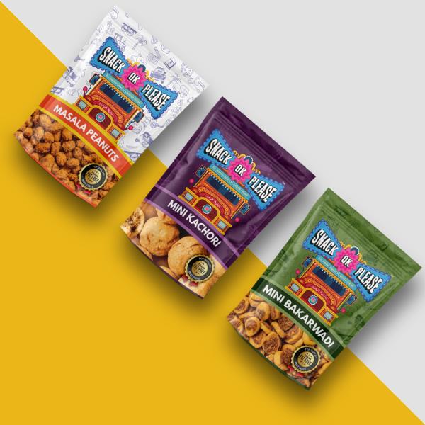 Snack Ok Please - 3-In-1 Crunchy-Munchy Special Combo Pack of 3 - JioMart