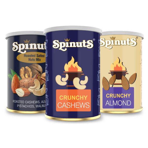 Roasted Salted Nuts Mix - Crunchy Cashews - Crunchy Almonds - ( 300 g ) - JioMart