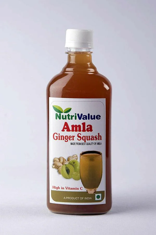 Nutri Value Value Amla Ginger Squash (500 ml) | Pack of 3 - JioMart