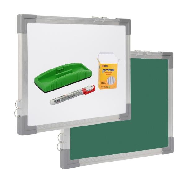 KIVA Non Magnetic Plastic Duster Sliver Border 2x3 Feet Whiteboard With ...